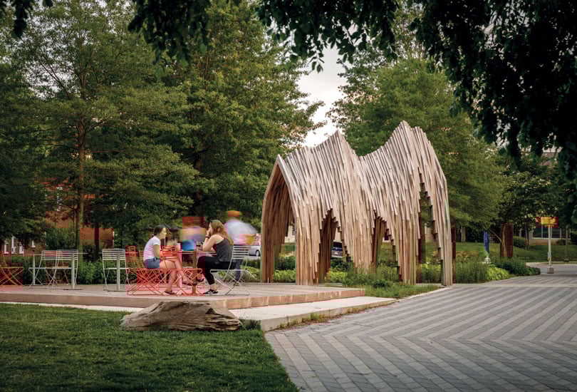 'Ridge' - a Sculptural Installation in Arlington's Oakland Park